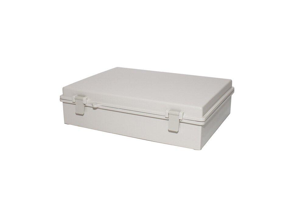 290 x 390 x 100mm Hinged Enclosure Grey Polyester Base & Lid