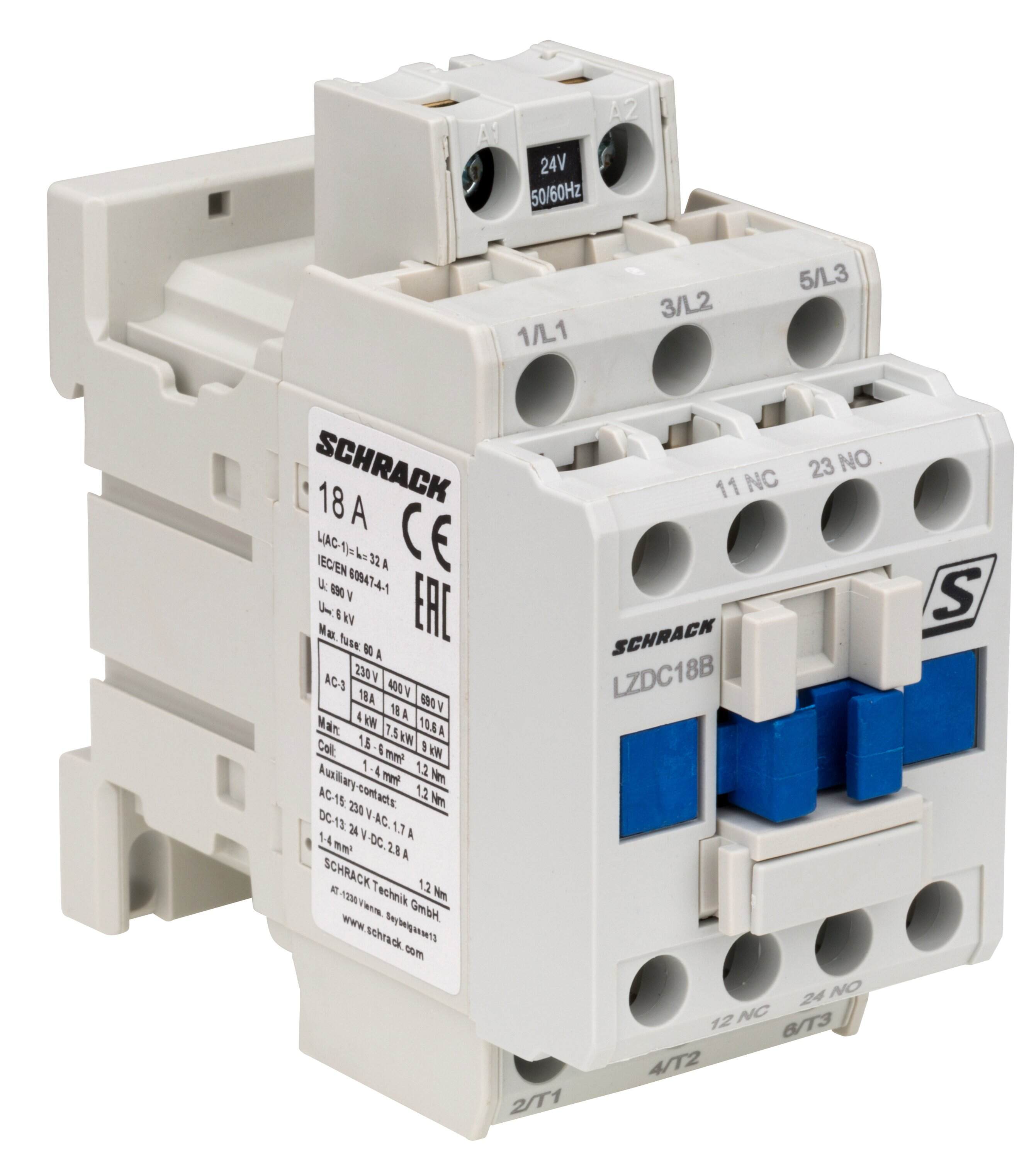 7.5kW Contactor 24 VAC