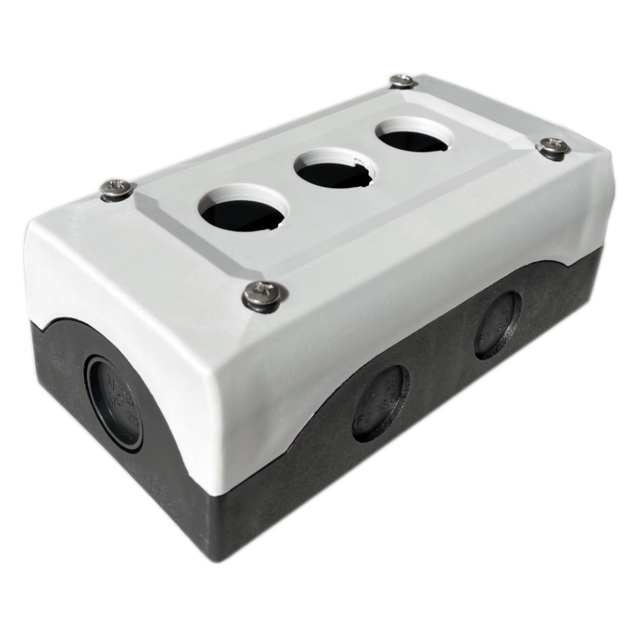 3 x M22 enclosure grey