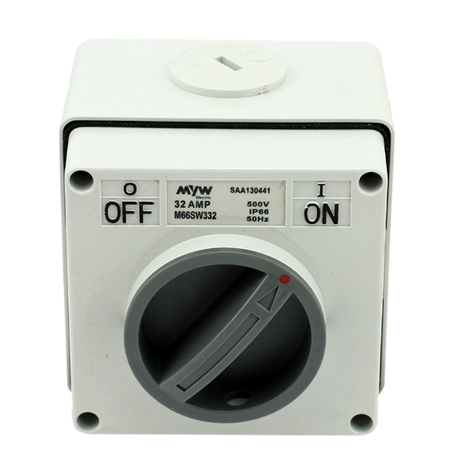 Main switches, isolators, and disconnector switches