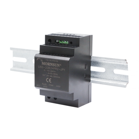 Din rail mount power supply, 24V DC, 2.5A, 60W