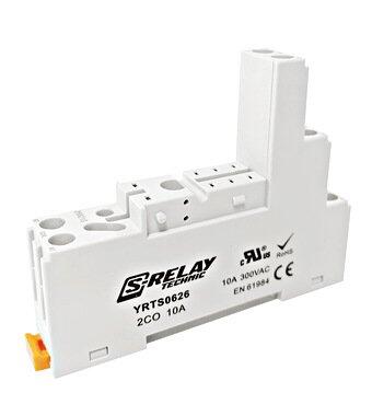 PCB relays suitable for PCB or Din mounting with din bases