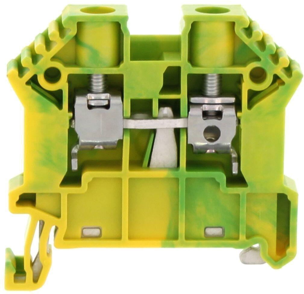 Din mounted feed through screw terminals