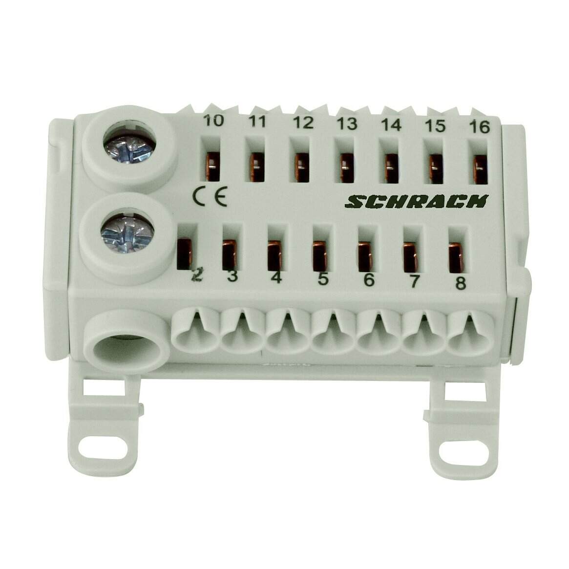 Distribution blocks for power distribution and battery systems
