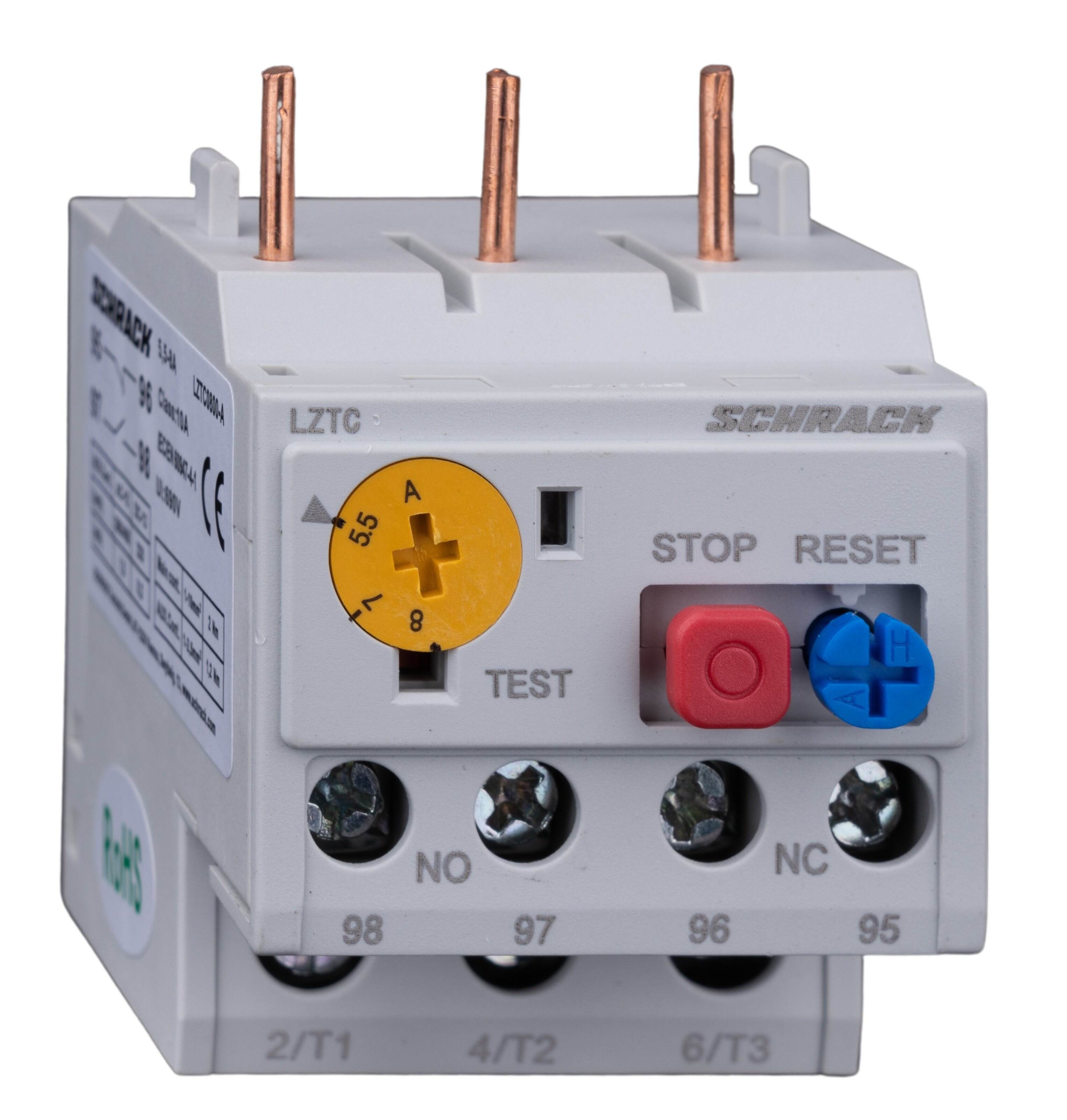 Industrial contactors and thermal overloads