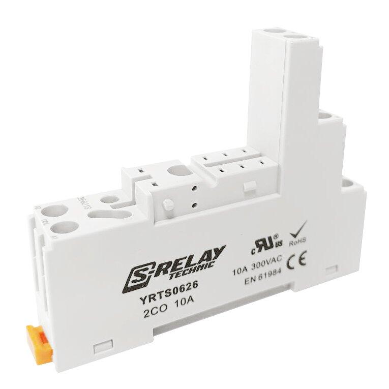 Din mount socket PCB relays with Logical Layout