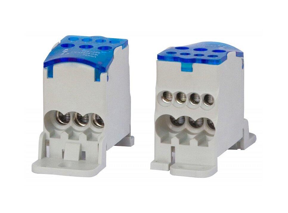 Distribution blocks for power distribution and battery systems