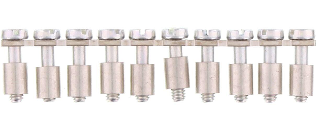 Din mounted triple deck terminals