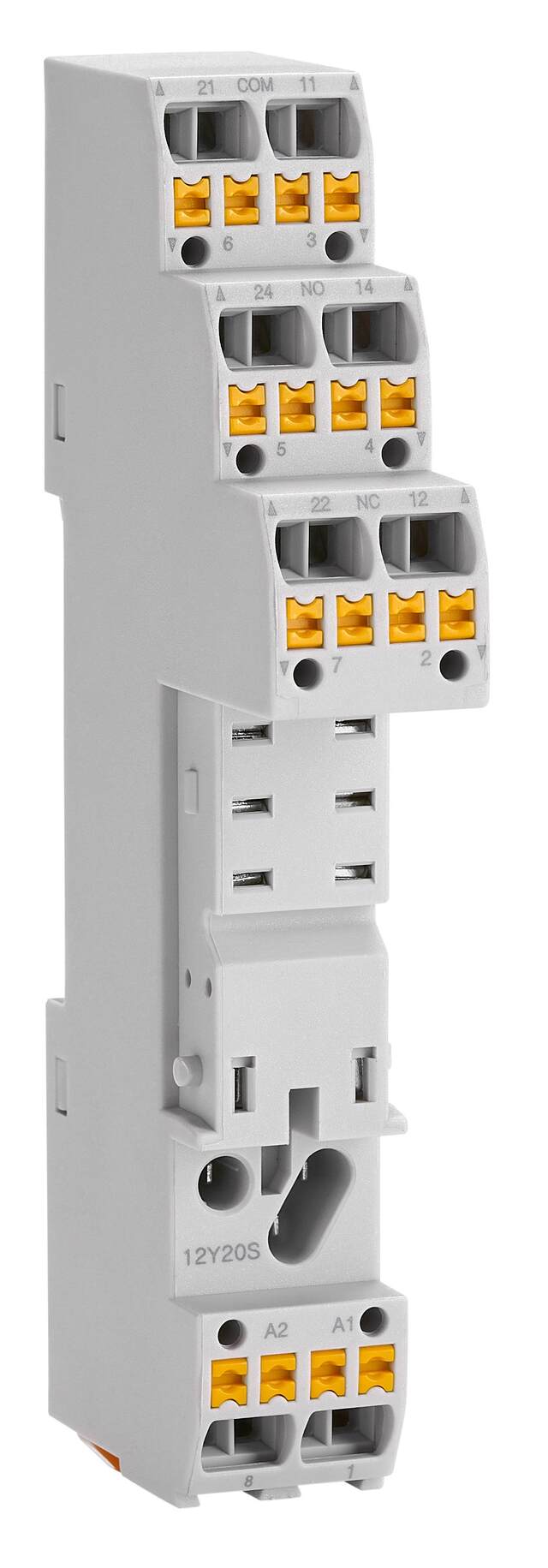 Socket for 2 pole RXT Relays -push-in