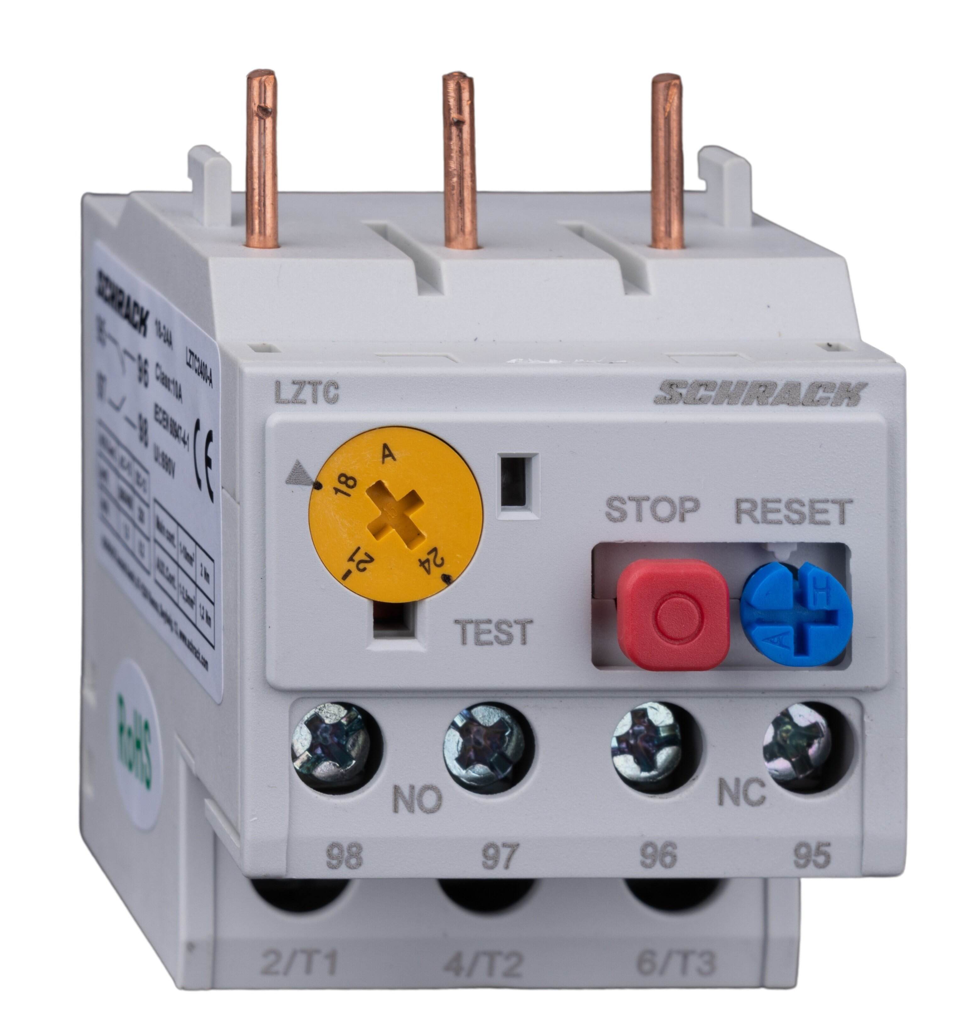 Industrial contactors and thermal overloads