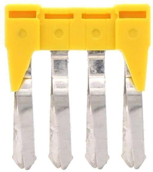 Din mounted feed through screw terminals