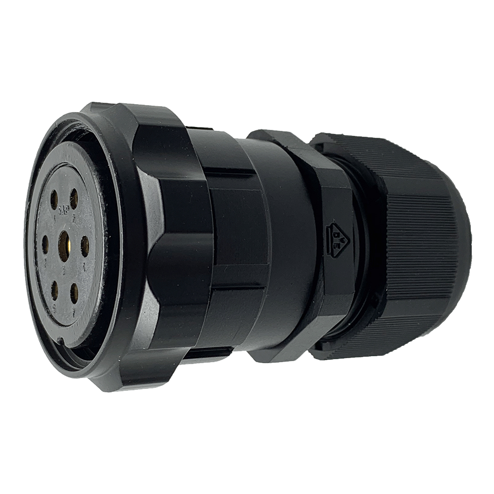 9206 Inline Socket with Locking Ring