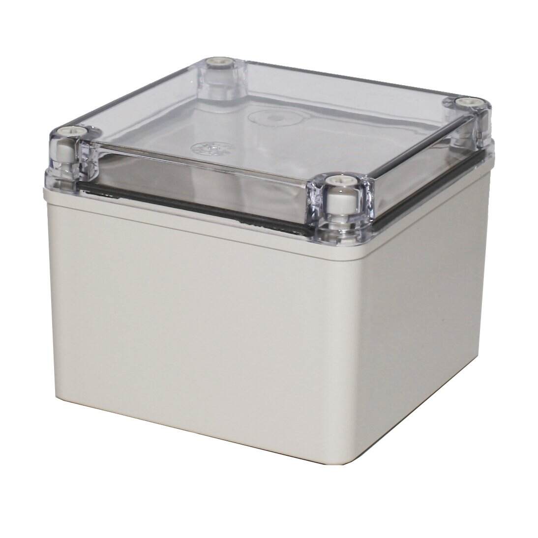 125 x 125 x 100mm Enclosure Grey ABS Base & Clear PC Lid