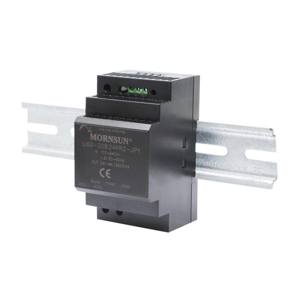 Din rail mount power supply, 24V DC, 2.5A, 60W