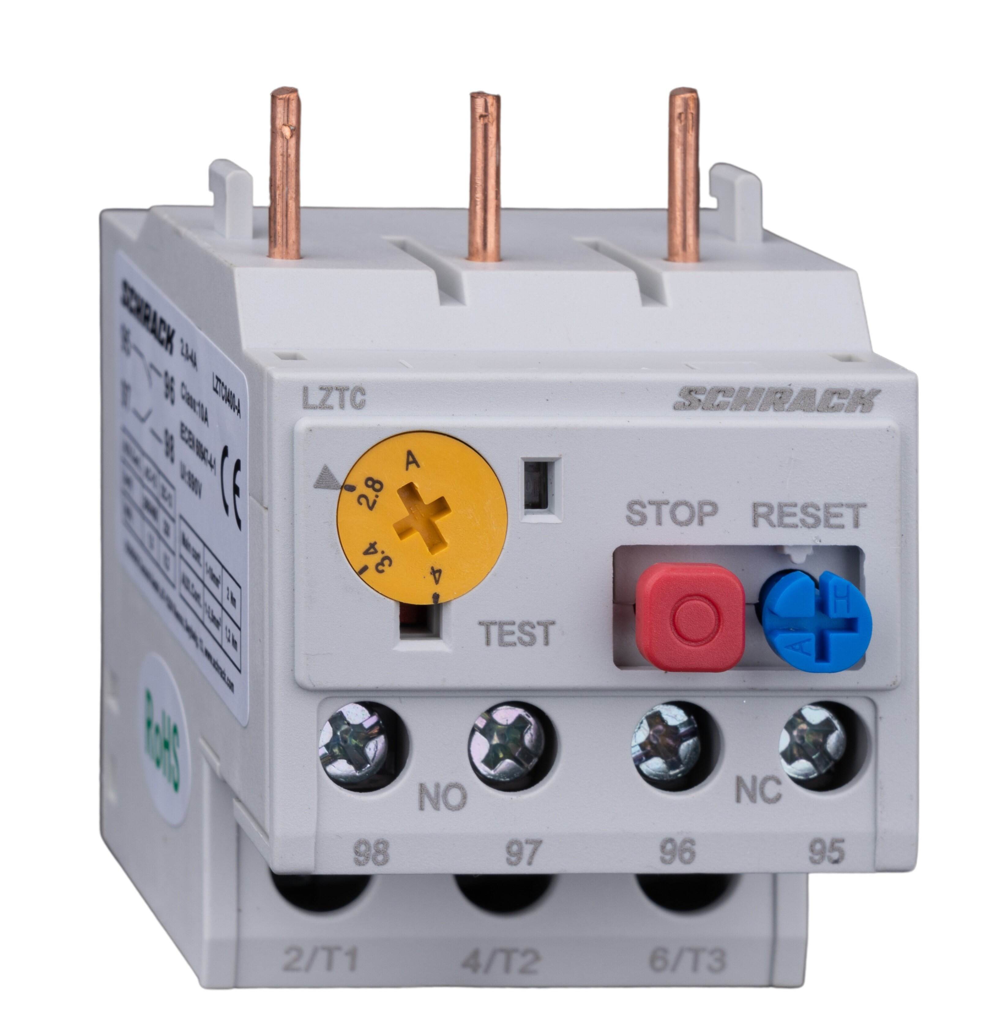 Industrial contactors and thermal overloads