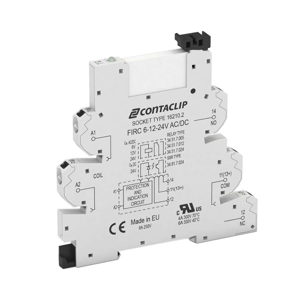 Slimline Interface Relays with 6 Amp Rating