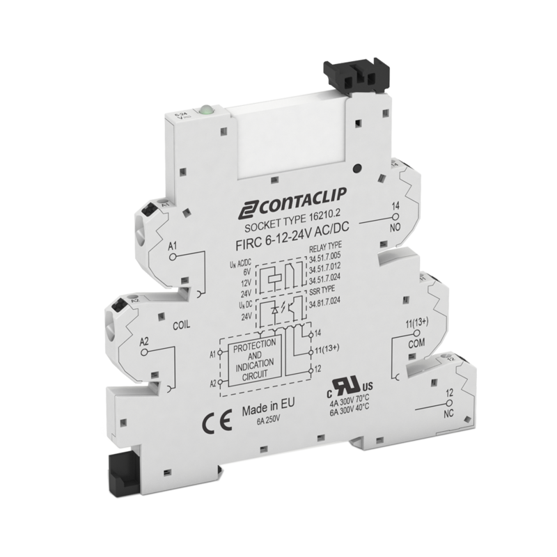 Slimline Interface Relays with 6 Amp Rating