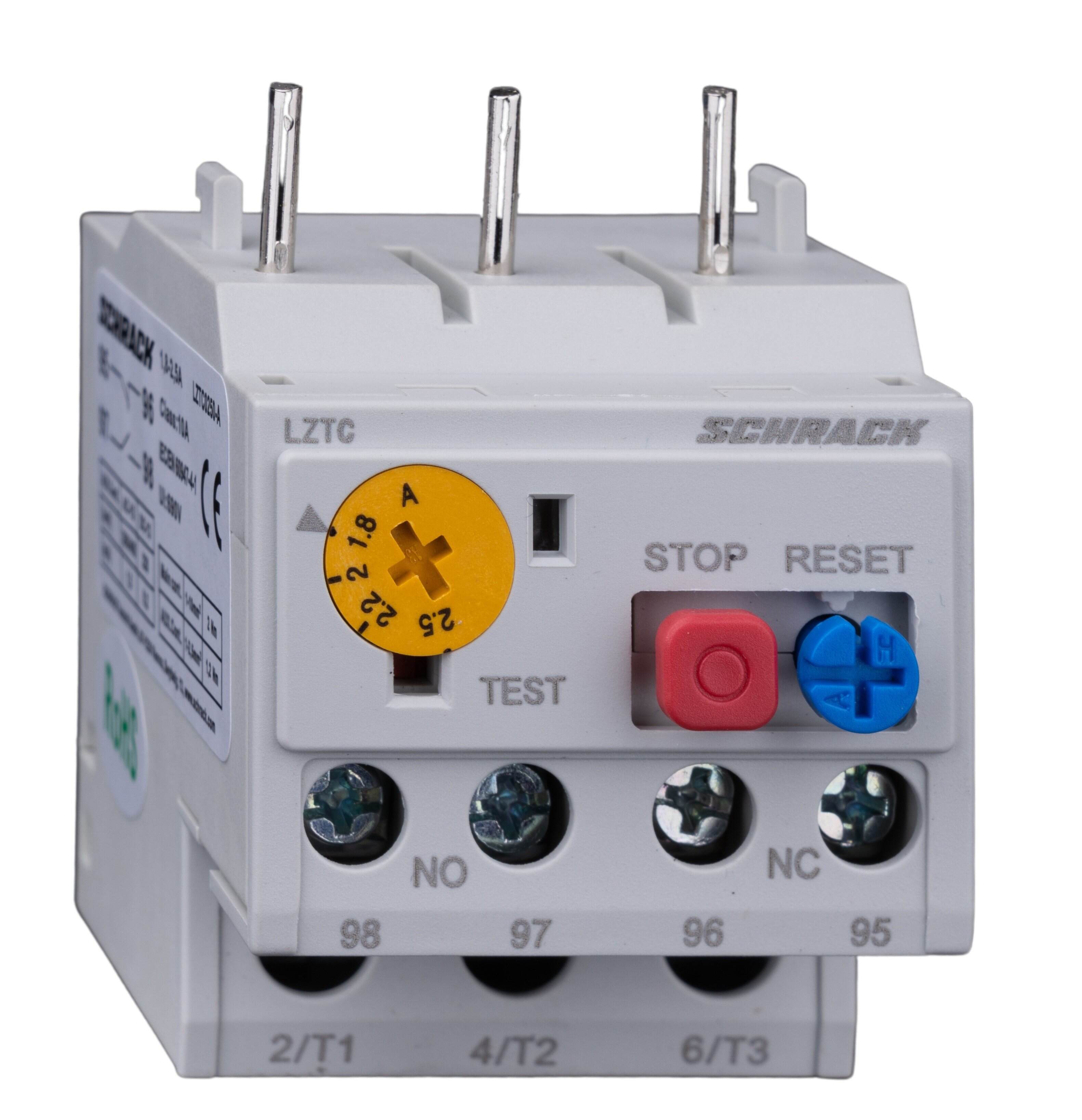 Industrial contactors and thermal overloads