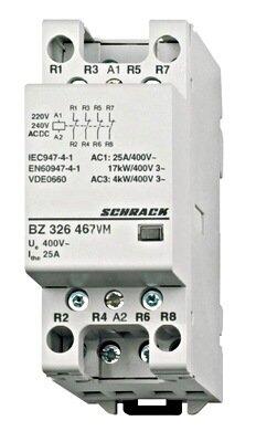 Modular Contactor 25A 4 NC 230V AC