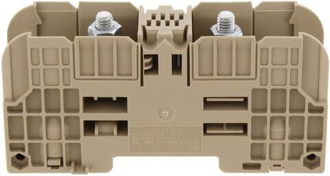 Din mounted high current stud terminals