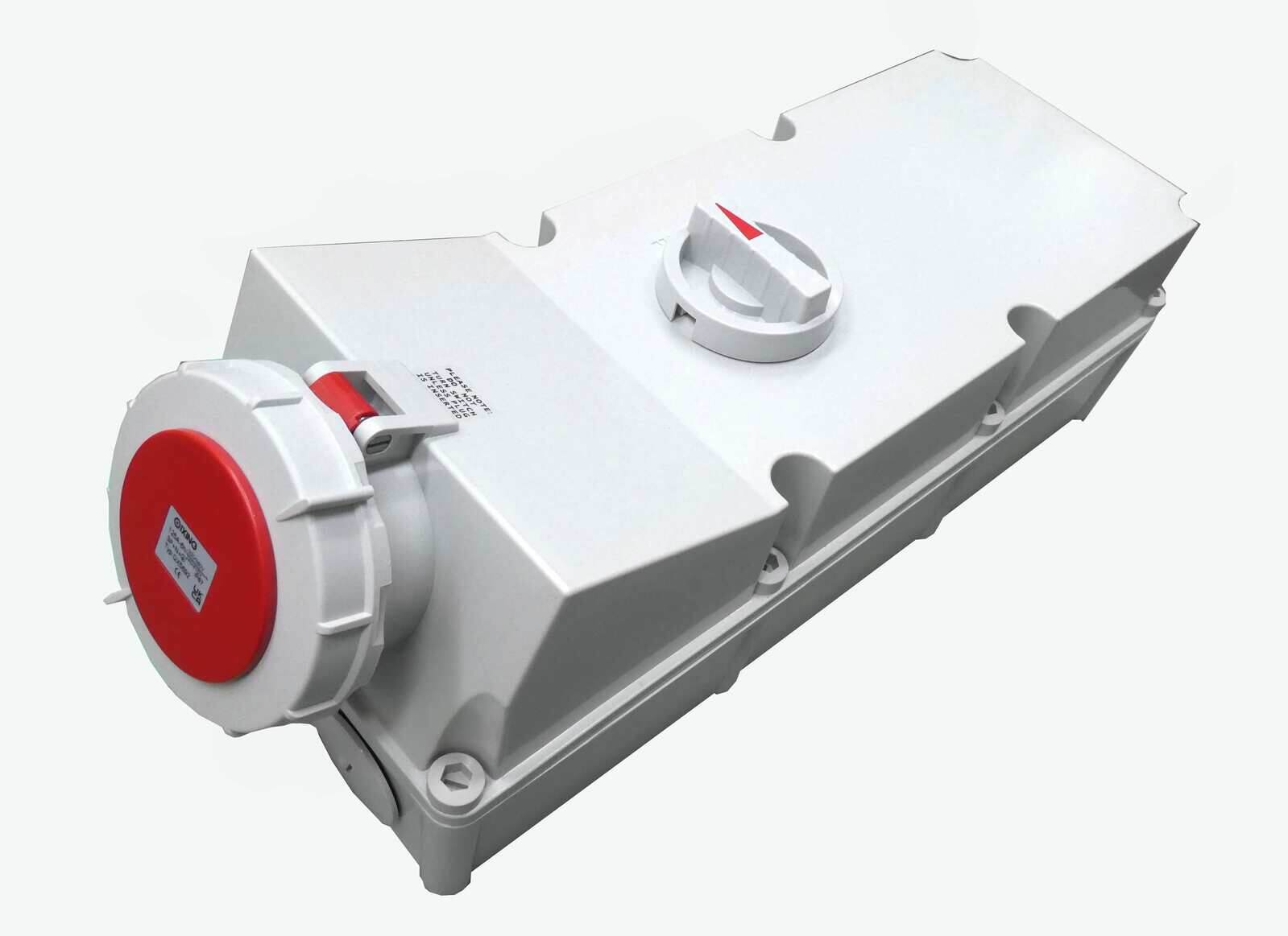 Cee Switched Interlock Socket 4 Pole 125a 400v 6h Ip67