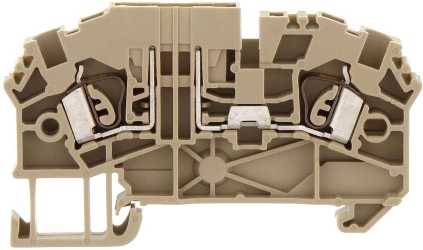 Din mounted fuse terminals and din mounted knife disconnect terminals