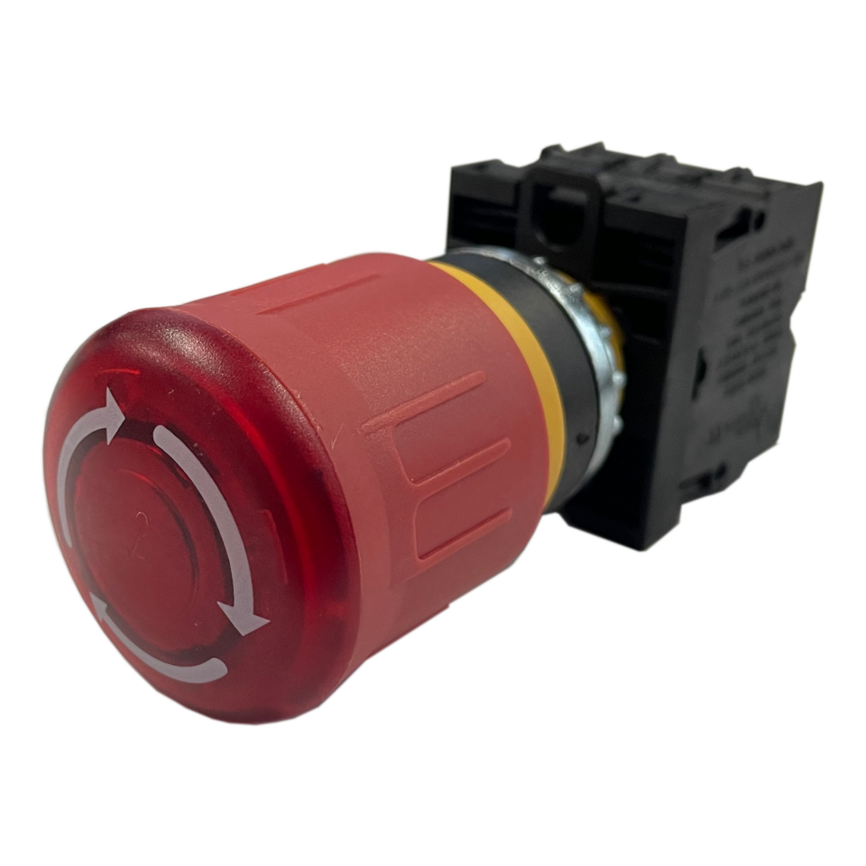 M22 Emergency Stop, Latching, Twist Release