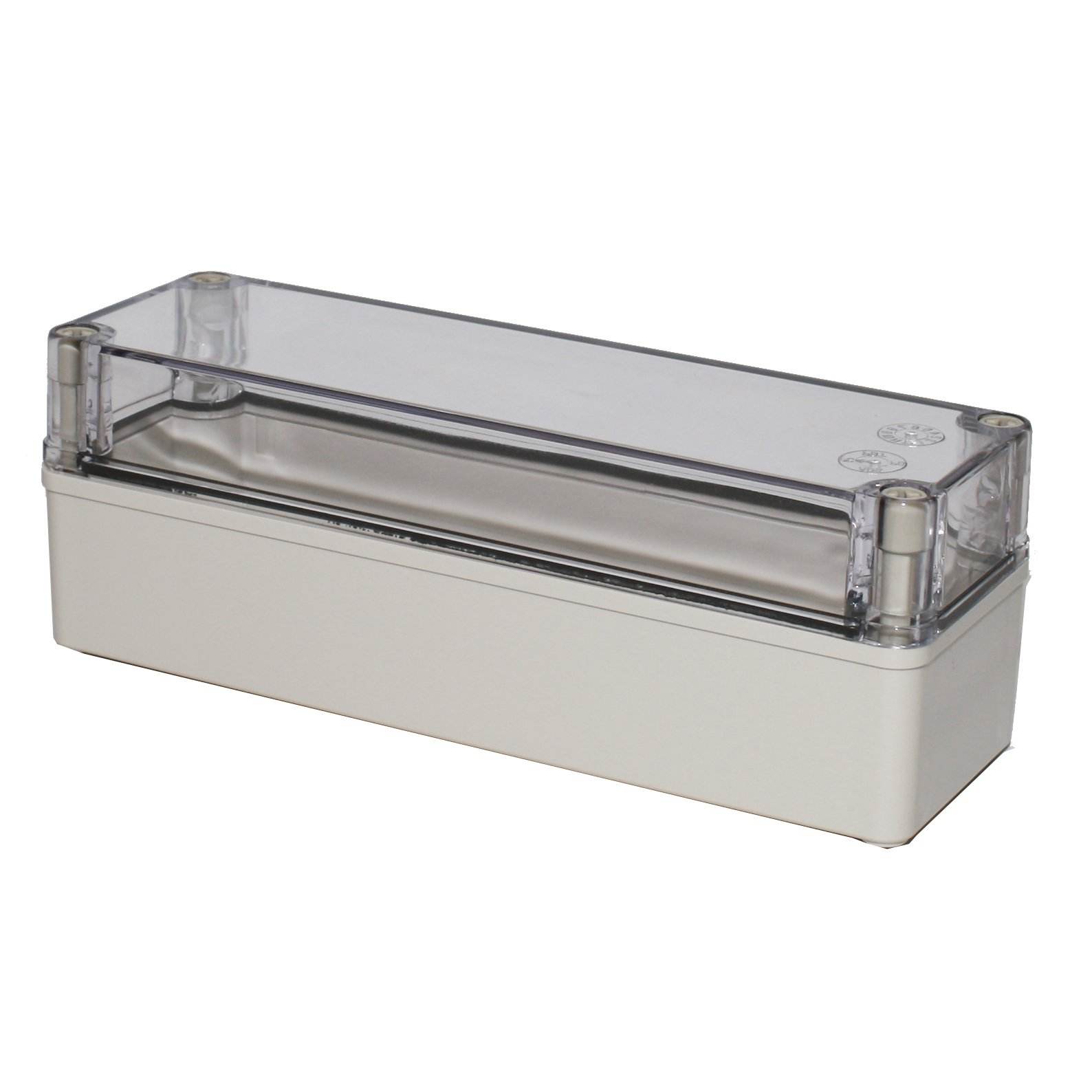 250 x 80 x 85mm Enclosure Grey ABS Base & Clear PC Lid