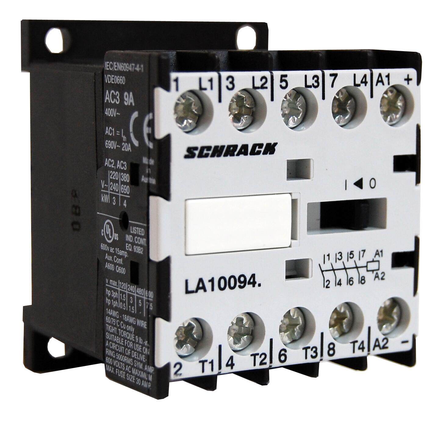 Miniature Contactors and thermal overloads