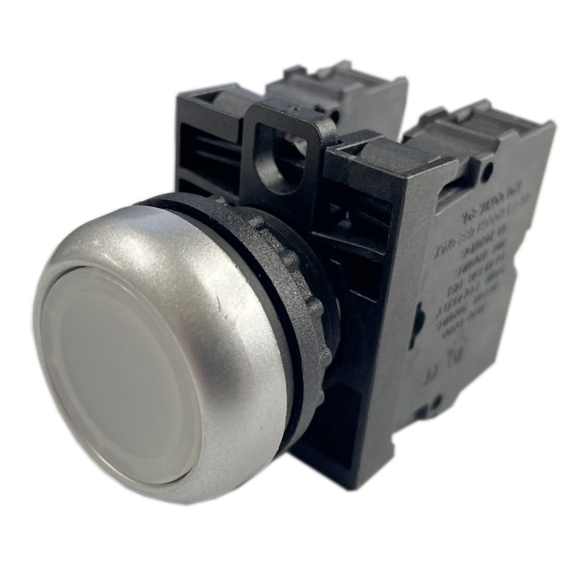 M22 Momentary White Push Button Switch