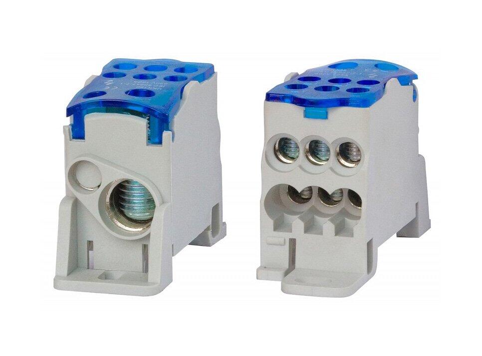 Distribution blocks for power distribution and battery systems