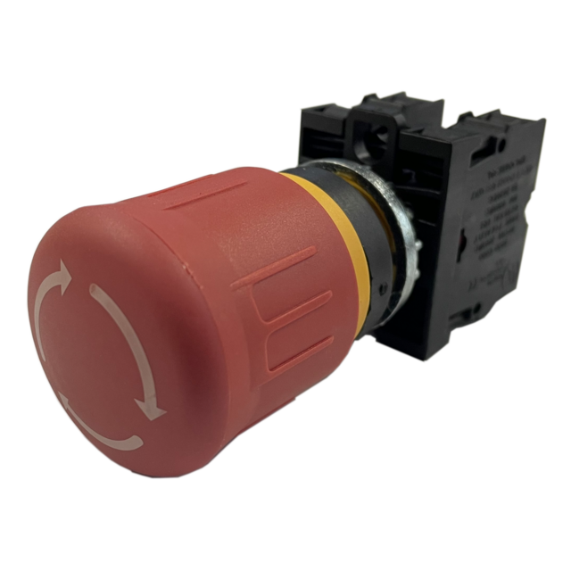 M22 Emergency Stop, Latching, Twist Release