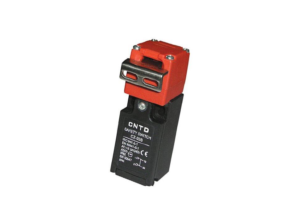 Key interlock switch with right angle mount key