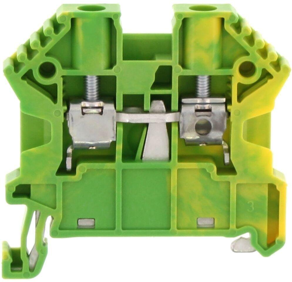 Din mounted feed through screw terminals