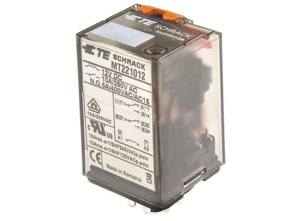 Socket 8 pole for MT Relays with 2 C/O