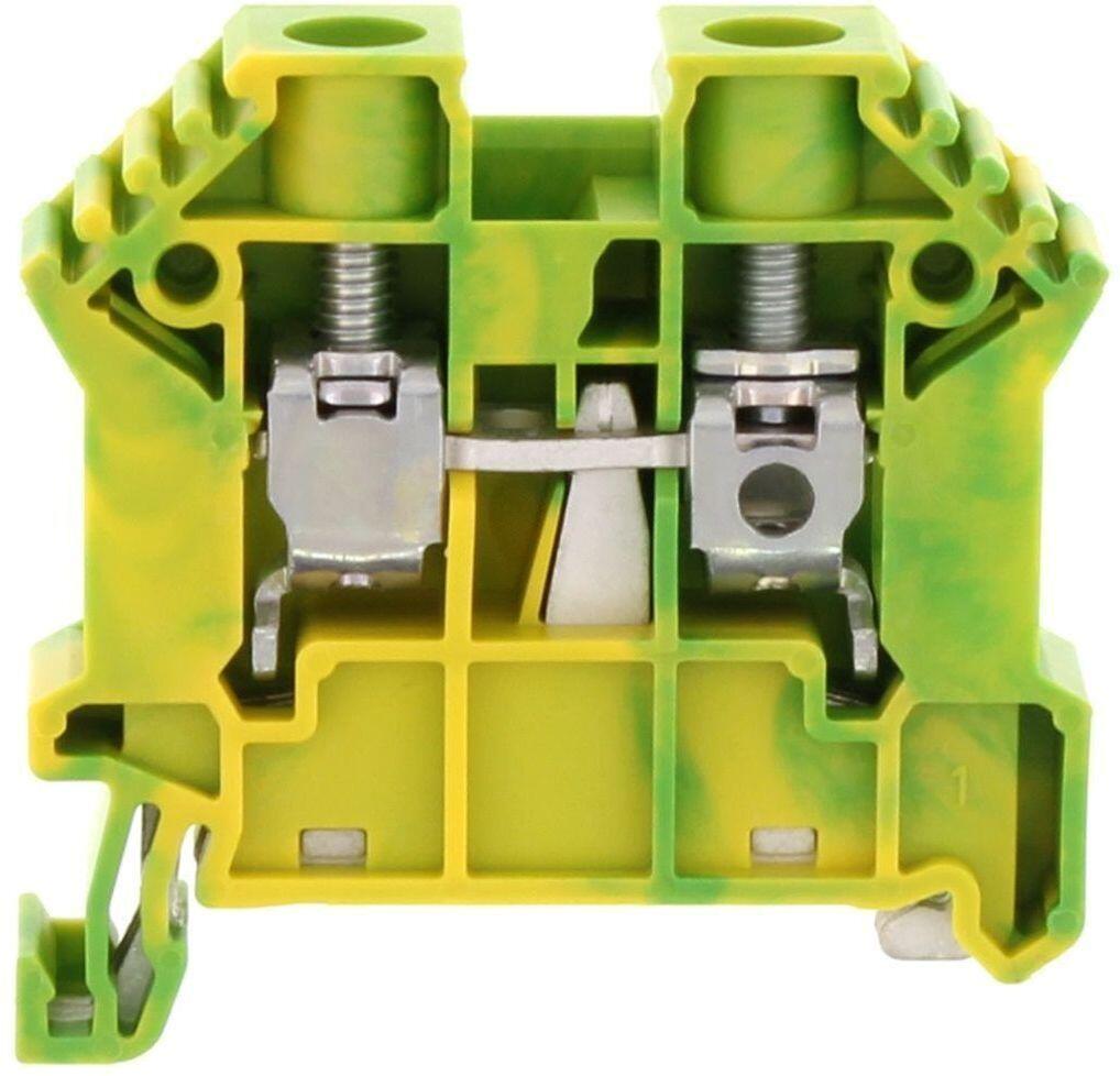 Din mounted feed through screw terminals