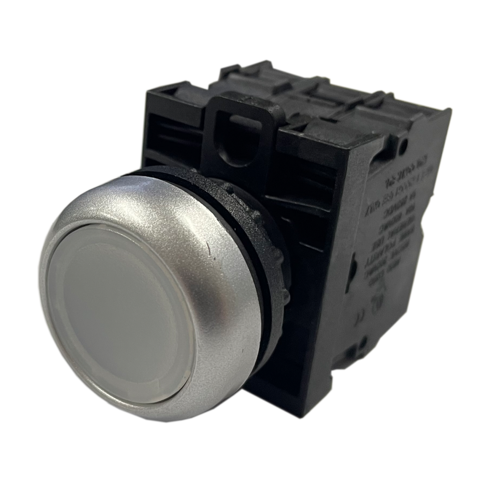 M22 Latching White Illuminated Push Button Switch