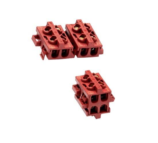 4 pole 4mm² hinged terminal block