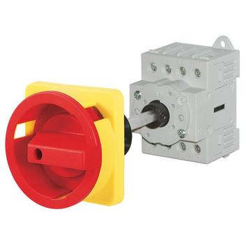 Main switch, 3 pole, 63A, 22kW, Panel mount