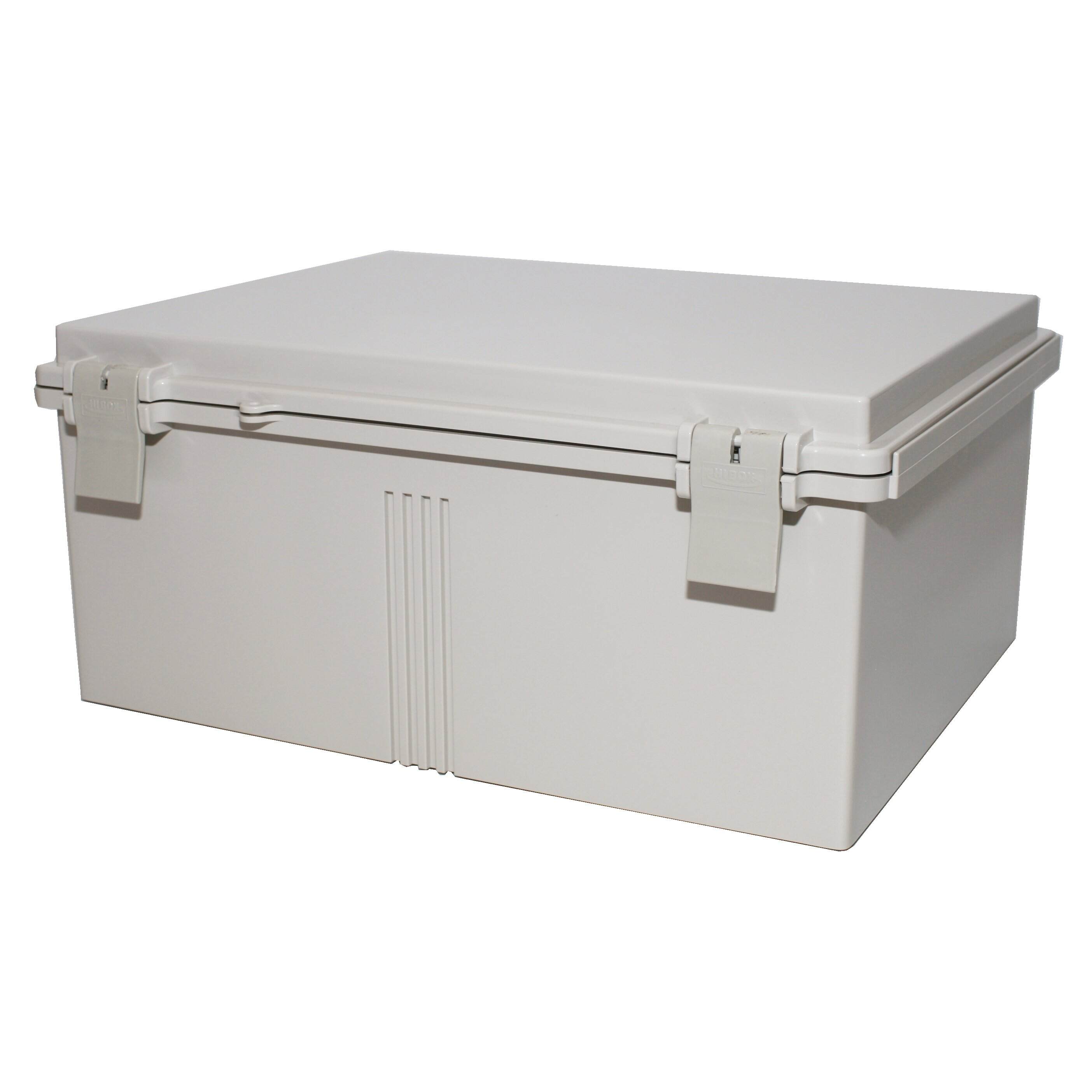 450 x 350 x 200mm Hinged Enclosure Grey ABS Base & Lid