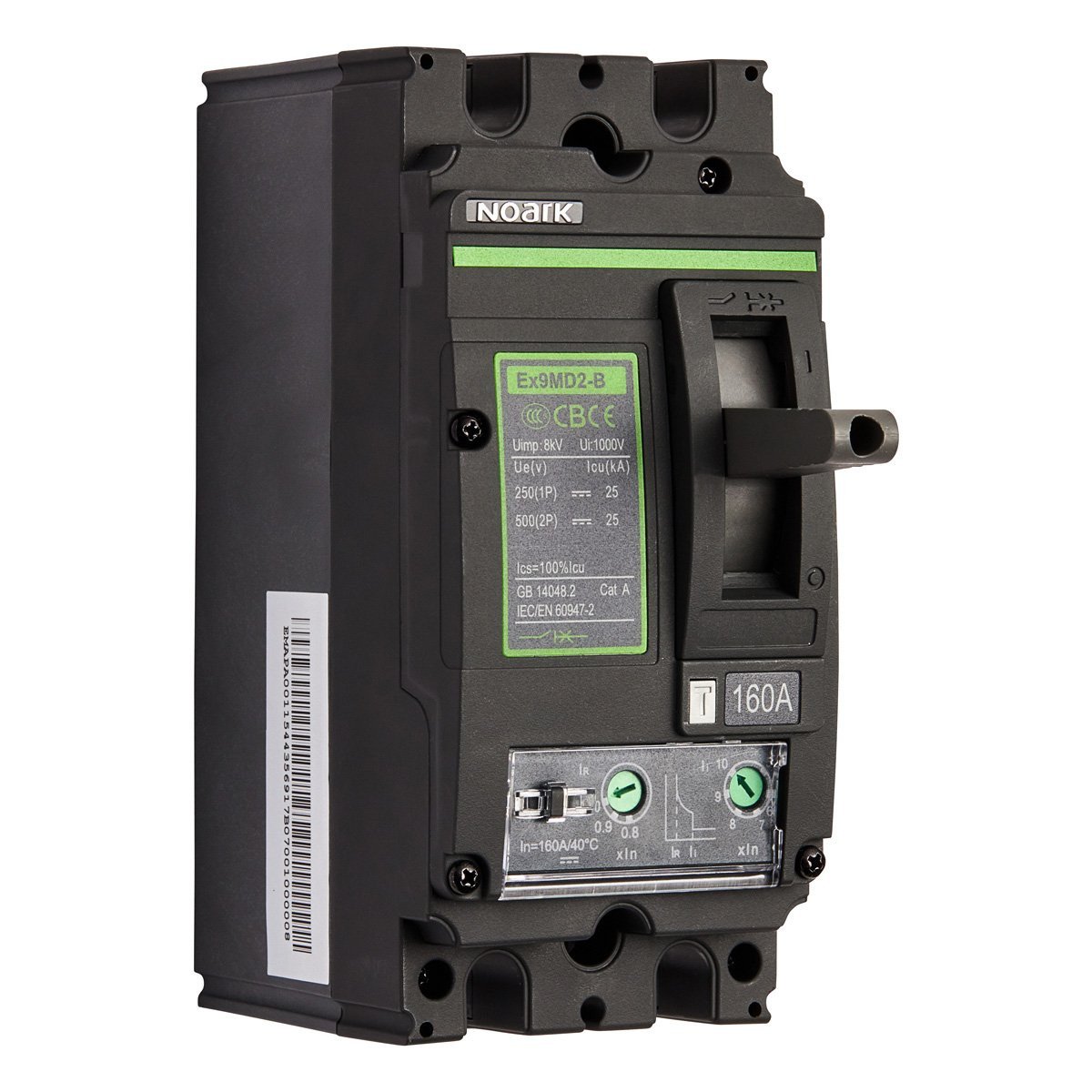Noark 250A 500VDC 2 Pole Circuit Breaker