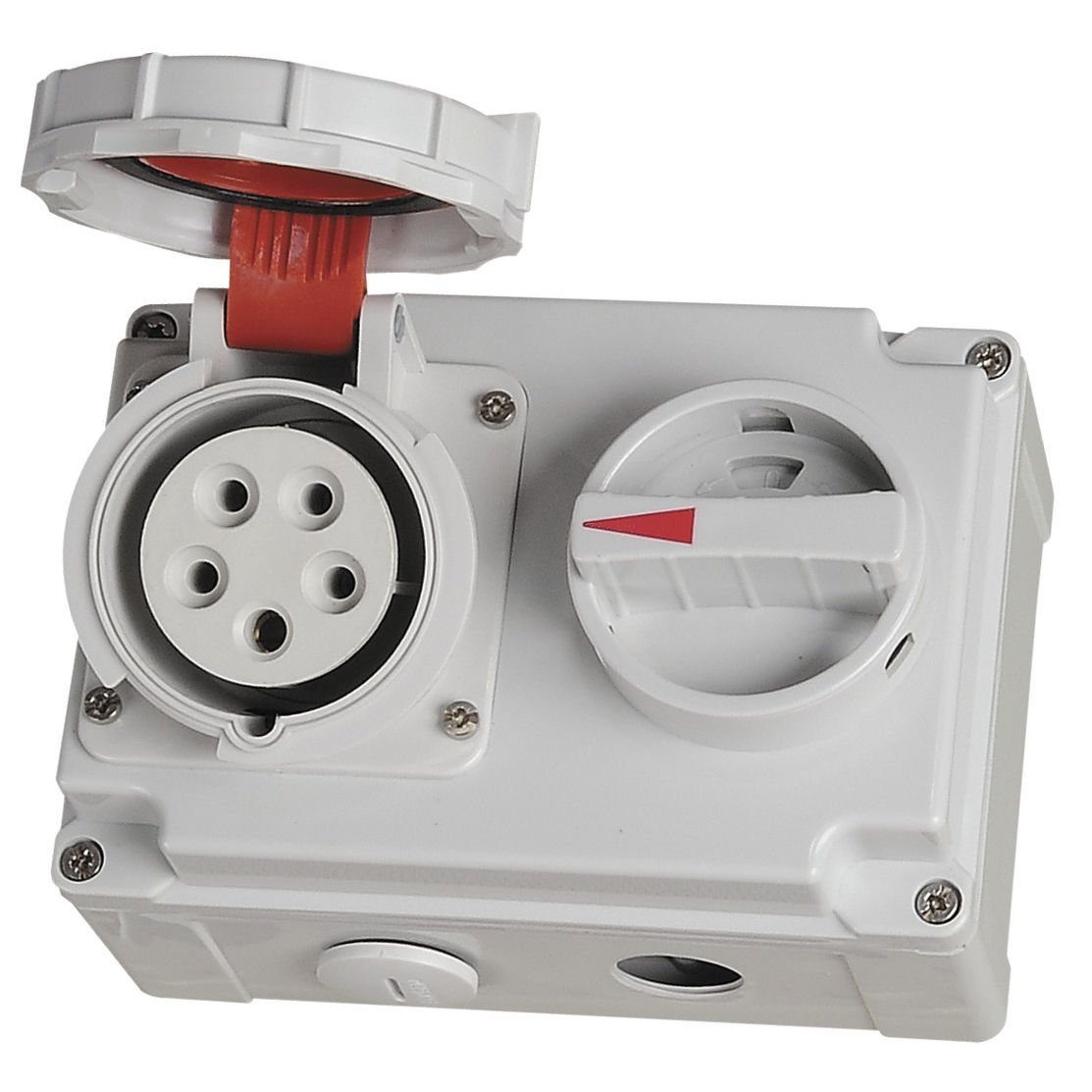 CEE Switched Interlock Socket 5 pole 16A 400V 6h IP67