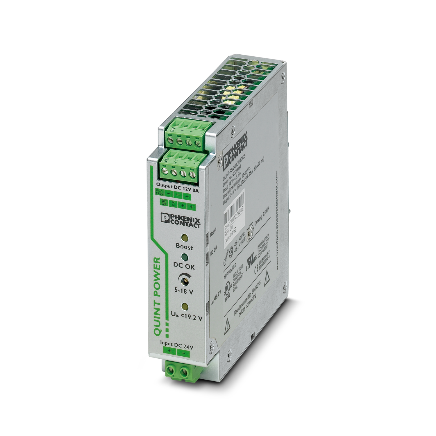 QUINT-PS/24DC/12DC/ 8 DC/DC converter