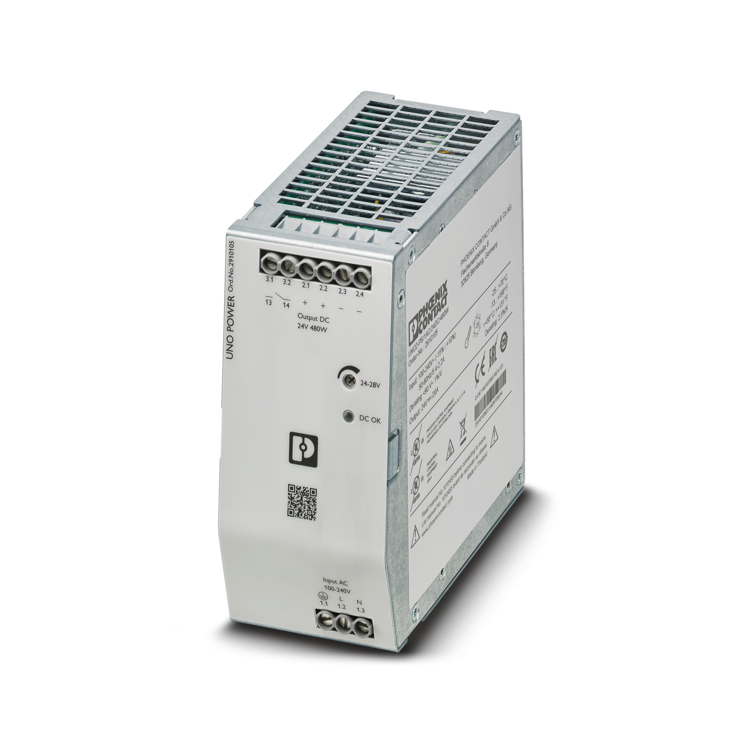 UNO2-PS/1AC/24DC/480W Power supply unit