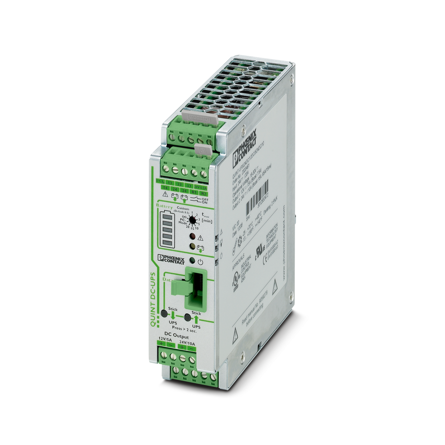 QUINT-UPS/ 24DC/12DC/5/24DC/10 Uninterruptible power supply