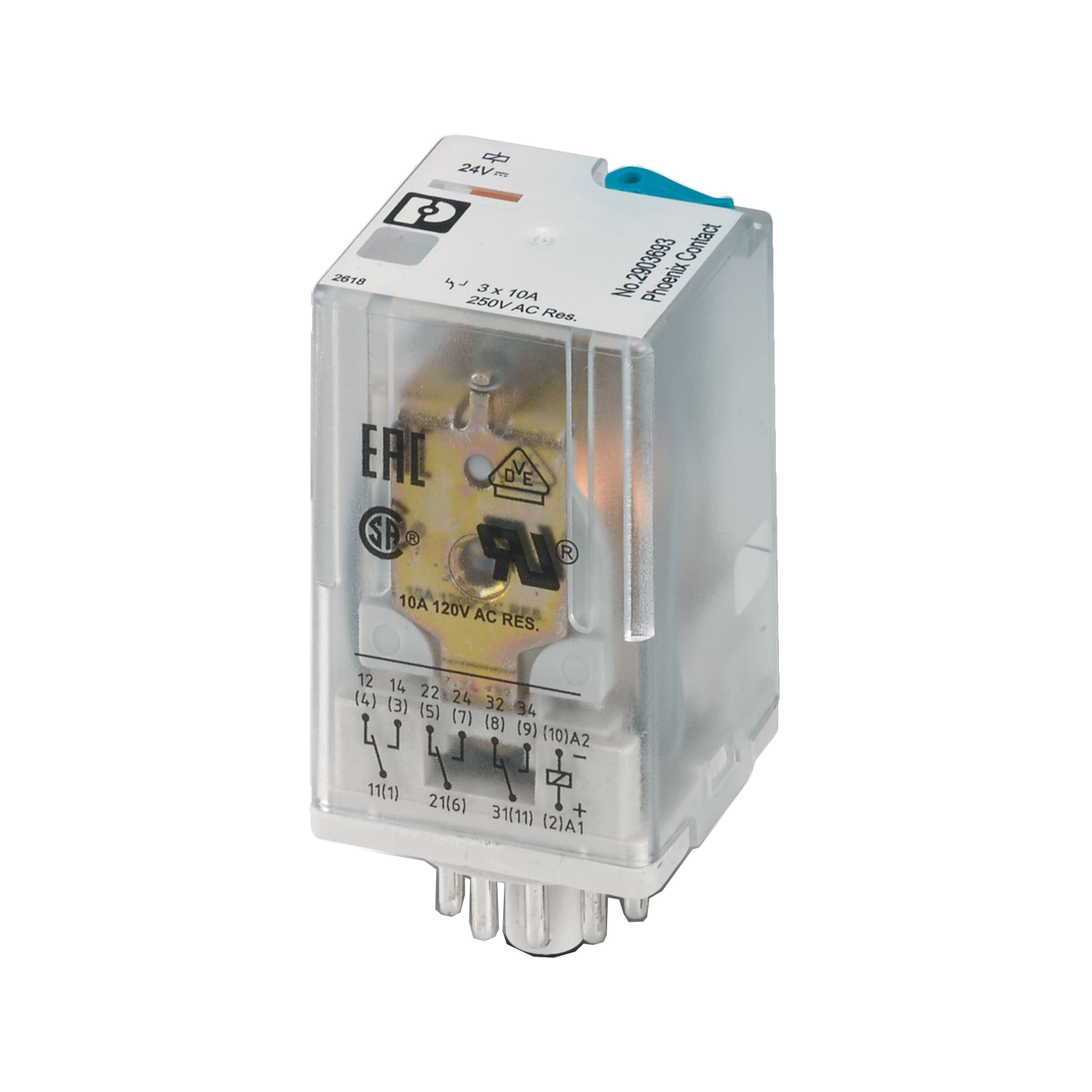 Octal base power relays