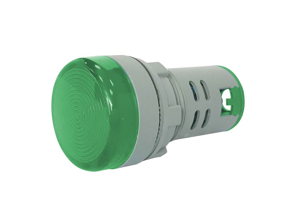 22mm IP65 LED Pilot Light 220V Green