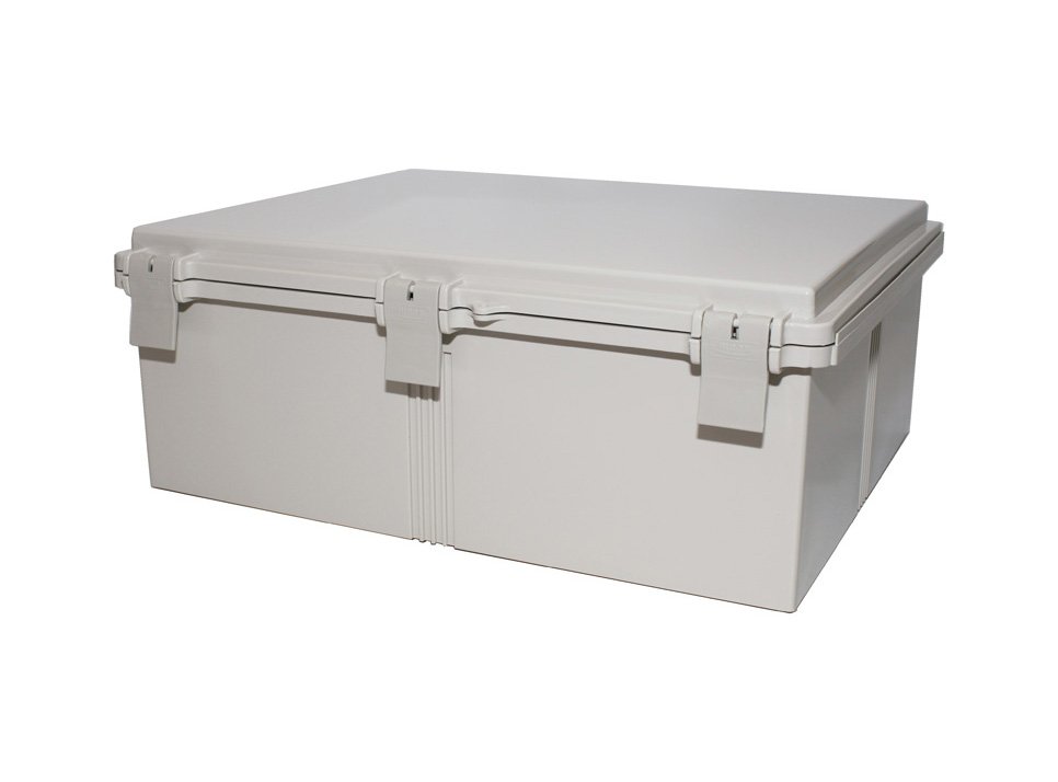 530 x 430 x 200mm Hinged Enclosure Grey ABS Base & Lid