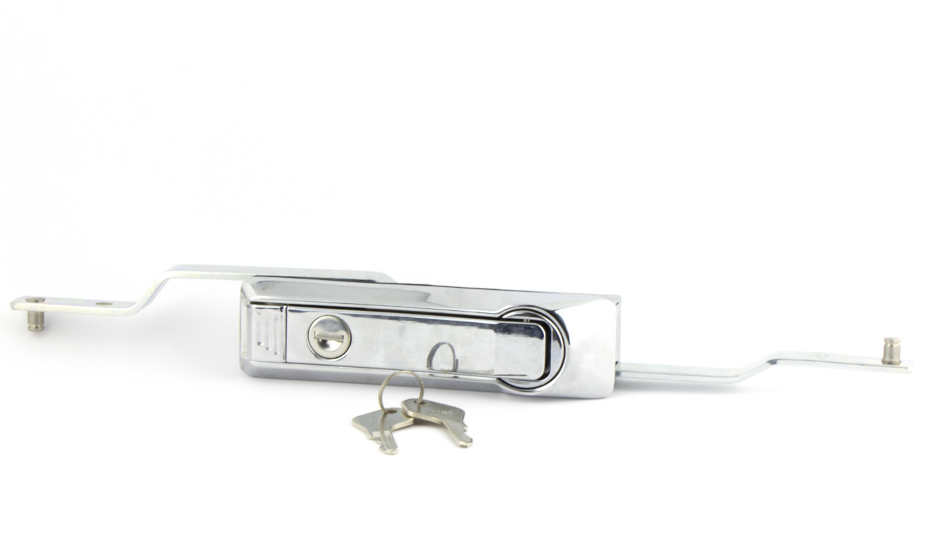 Chrome Padlockable Swing Handle Long Shaft 68mm