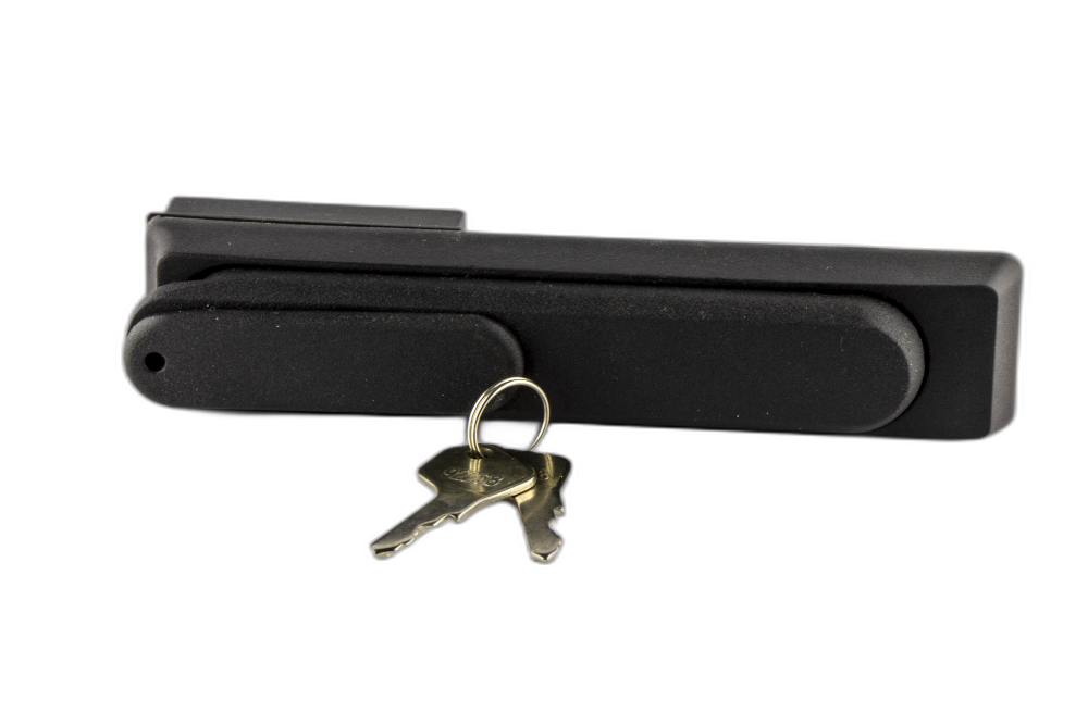 Chrome Padlockable Swing Handle Long Shaft 68mm
